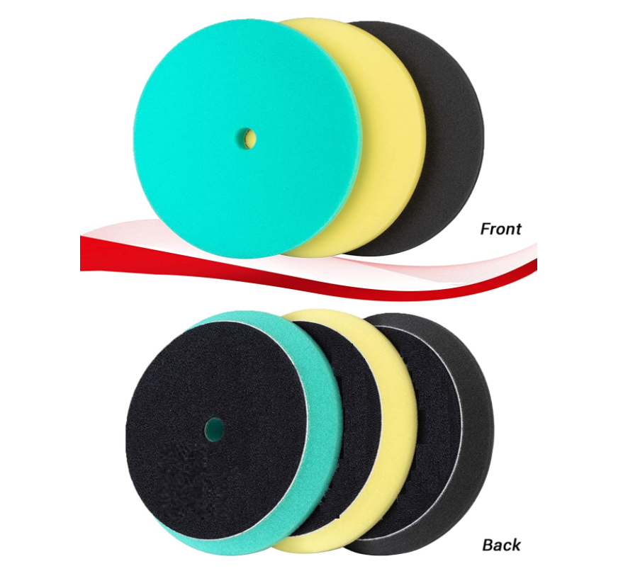 3pcs 5 inch Polishing Pads Orbital Buffer Pads Hook & Loop for 5 ...