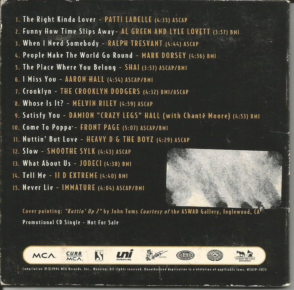 PROMO CD AARON HALL Damion Hall RALPH TRESVANT II D EXTREME Shai JODECI ...