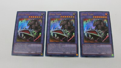 3x DYNA TANK FUSION 1ST EDITION BLCR-EN018 ULTRA RARE YUGIOH NM ...
