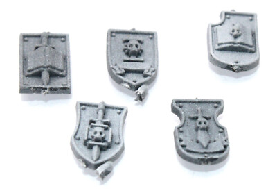 Warhammer 40K Grey Knights Heraldry Shields with Icons x5 | eBay