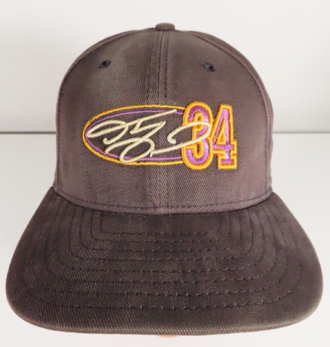 VTG Los Angeles Lakers, #34 Shaq New Era Hat Logo Signature Faded RARE ...