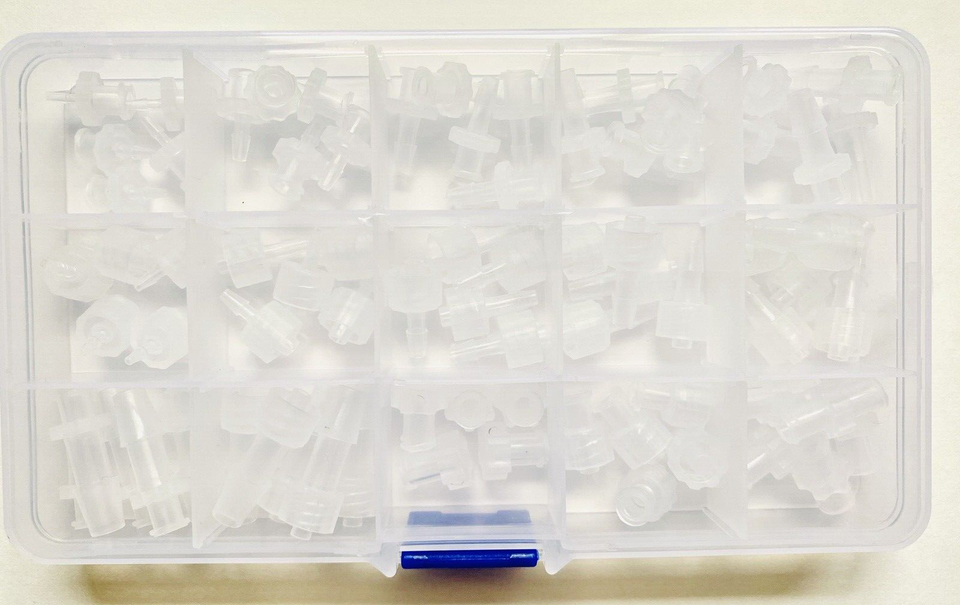 Luer Lock Connector Kit Male/Female, 75 PCS | eBay