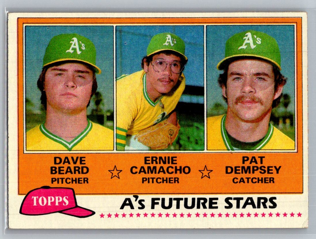 1981 Topps Future Stars RC #96 Dave Beard/Ernie Camacho/Pat Dempsey ...