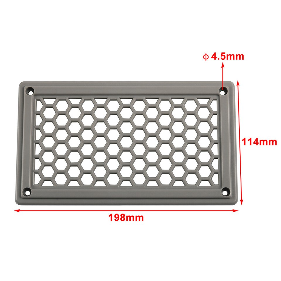 Gray Hexagonal Pattern Air Inlet Panel Vent Panel ABS For RV Bus | eBay