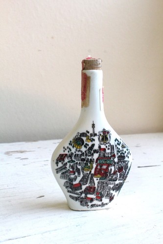 Escorial Green Ceramic Bottle Munich Munchen Bavarian Herb Liqueur City ...