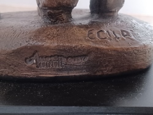 Vtg Tiger Woods On The Green Austin Sculpture by Ecila Alice Heath ...