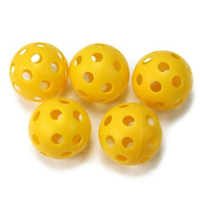 20pcs Air Flow Hollow Balls for Practice (Yellow) Training balls Air ...