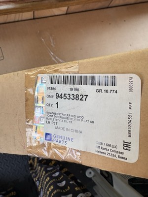 2013-2022 Buick Encore Rear Left Door Vent Window Glass Weatherstrip ...