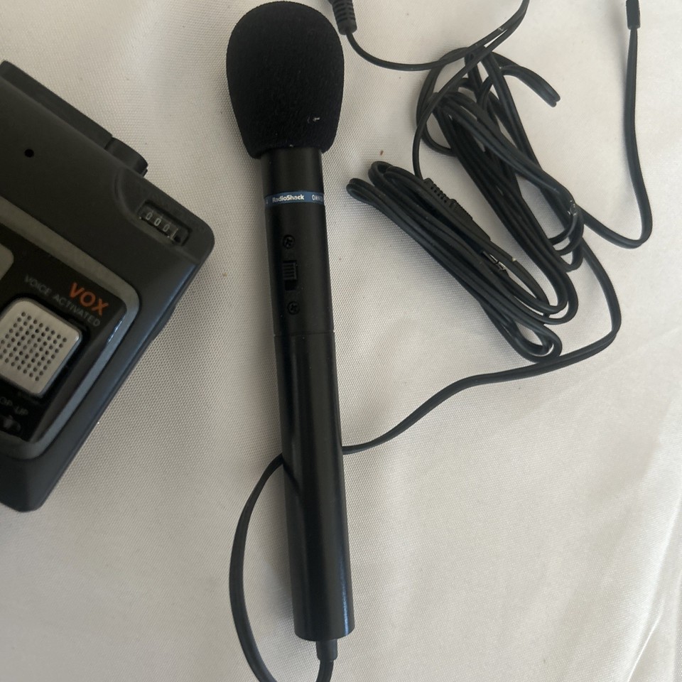 Optimus CTR-115 Voice-Activated Cassette Tape Recorder Pop Up Mic ...