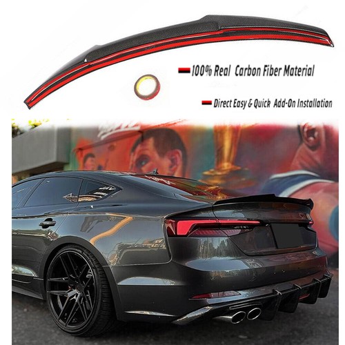 FOR Audi B9 A5 S5 RS5 2017-2024 4-Door Real Carbon Fiber Rear Trunk ...