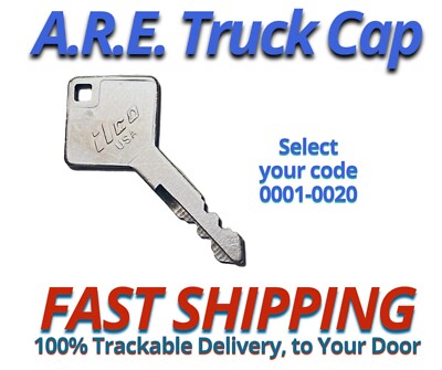 A.R.E. ARE Truck Cap Keys Truck Cover Key Replacement Cut to Code 0001 ...