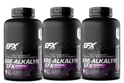 [ 3 Pack ] EFX Sports Kre-Alkalyn EFX 240 Capsules | eBay