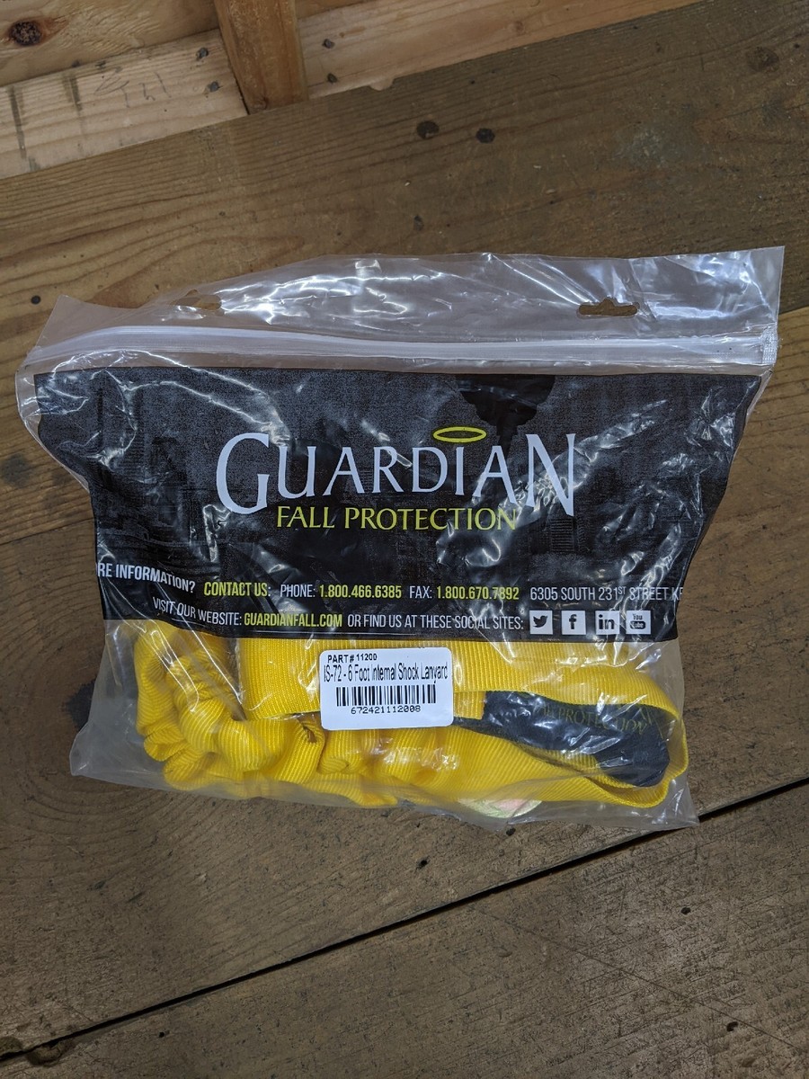 Guardian Fall Protection Lanyard Guardian 6ft Internal Shock Lanyard ...
