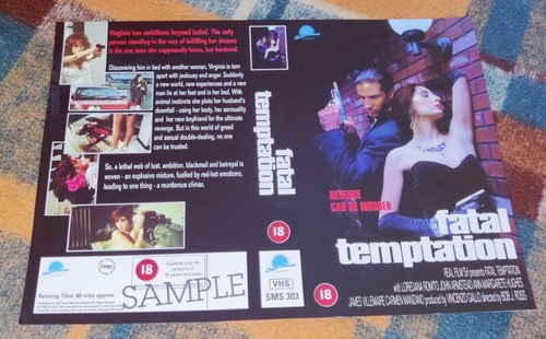 Original Promo Ex rental Post cert VHS Video Sample Sleeve Fatal ...