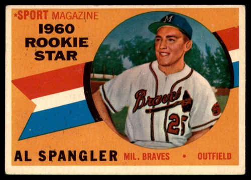 1960 Topps #143 Al Spangler EX Excellent RC Rookie Braves RS ID:107587 ...