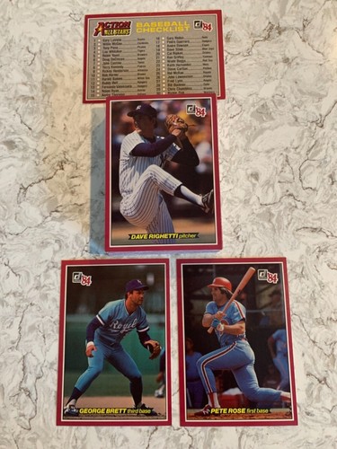 1984 DONRUSS MLB ACTION ALL-STARS COMPLETE 60 CARD SET RYAN-RIPKEN. | eBay