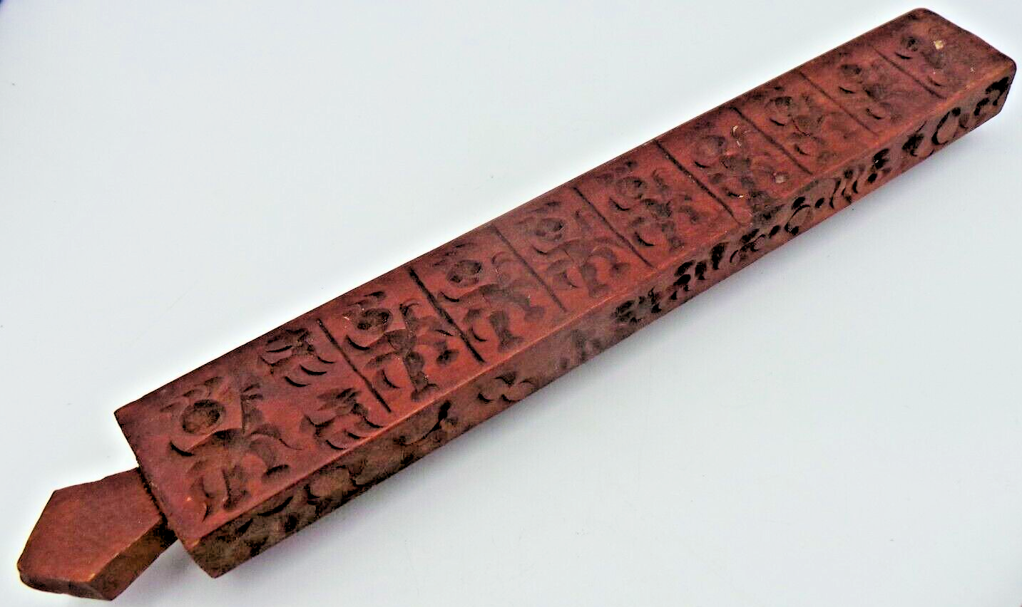Antique Handmade Tibetan wood CARVED Torma Tsampa Sampar Mold Nepal ...
