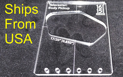 Acrylic Telecaster Bridge Pickup Routing Template - 1615 Designs | eBay