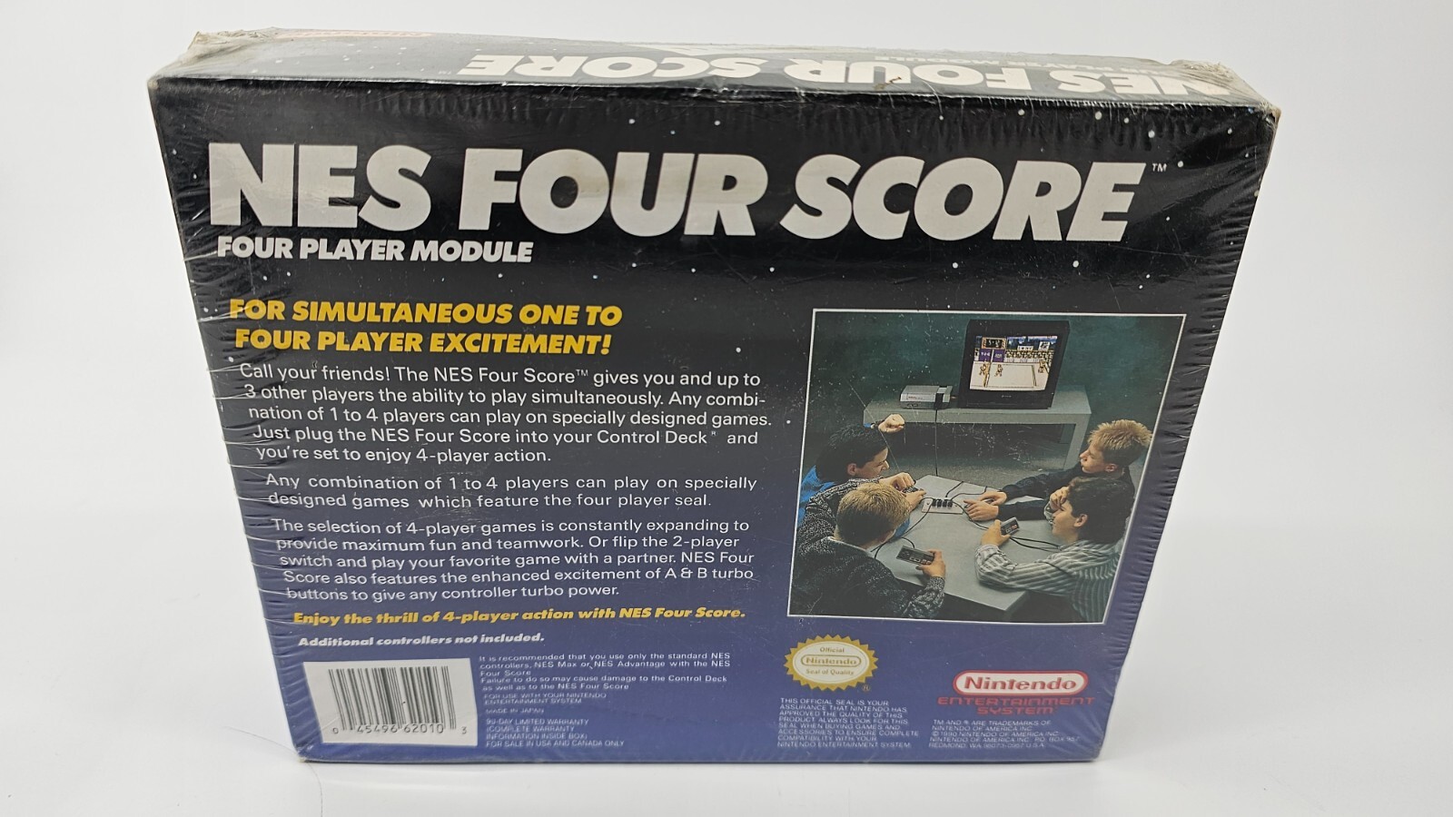 Four Score NES 4 Player Module Controller Accessory 1990 Authentic ...