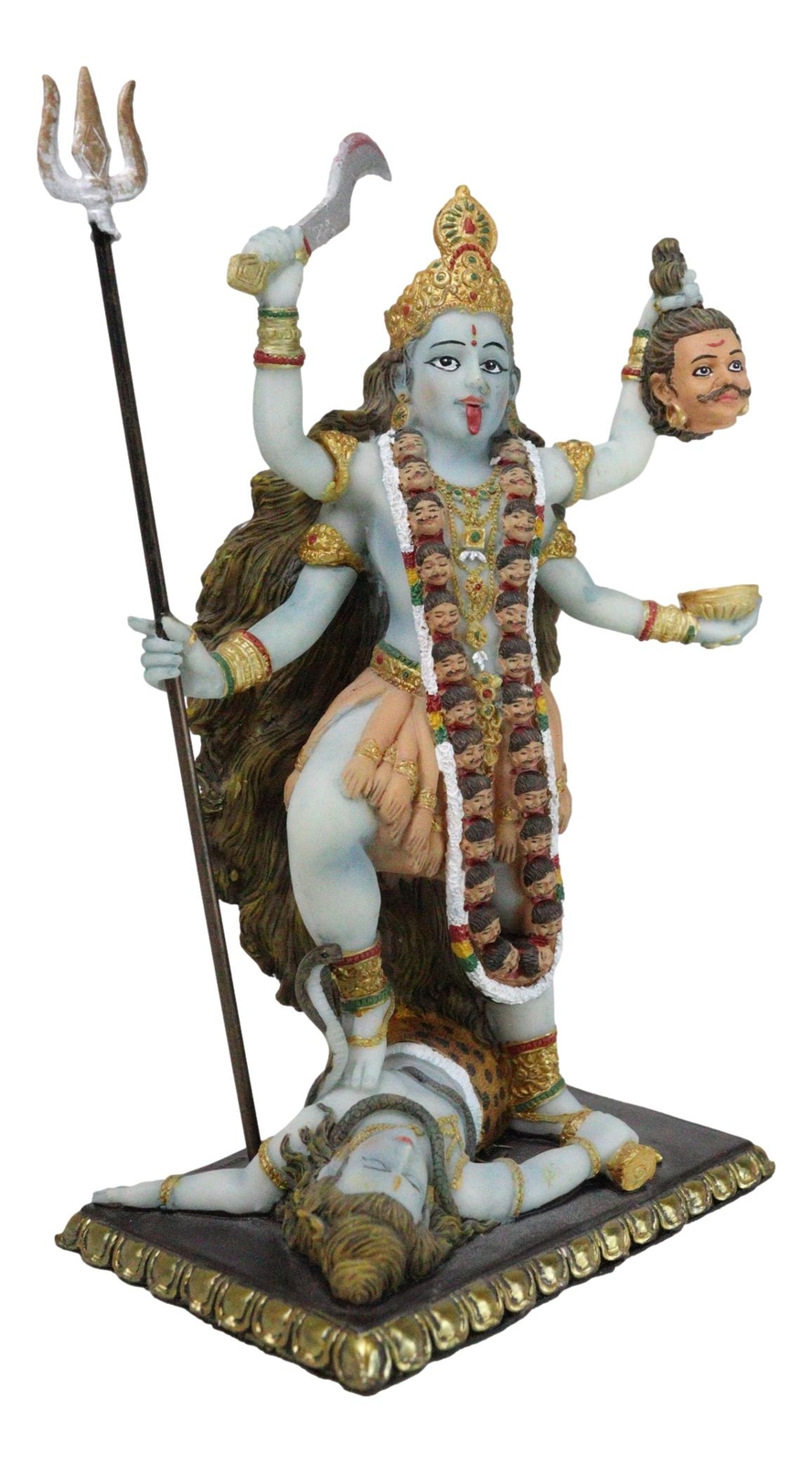 Ebros Gift Mahavidya Devi Kali Holding Severed Head Of The Ego Figurine ...