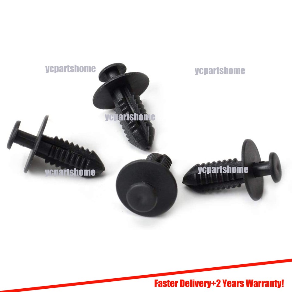 100 Pcs Fender Liner Rivet Push Type Clips Retainer For Mercedes Benz ...