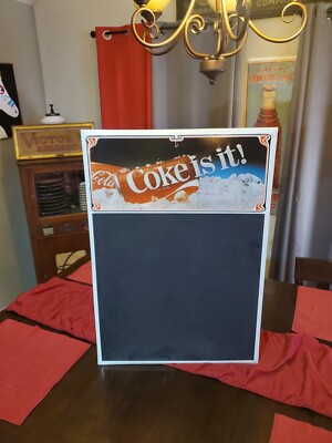 1982 Coca-Cola Advertising Sign/chalkboard | eBay