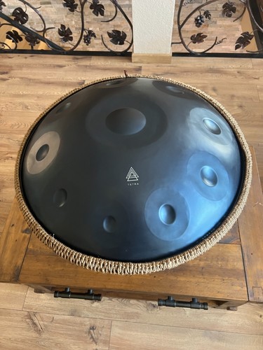 Tetra Handpan BLUE D Kurd 12 / 10 notes 440/432 Hz 22' Stainless Steel ...