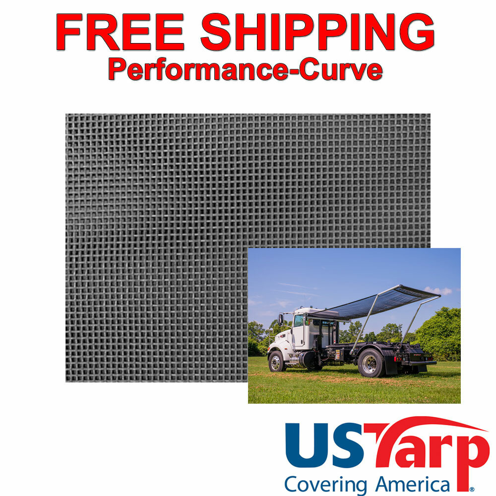 US Tarp 84" x 18' Heavy Duty Mesh Tarp Black - 84-18-BM | eBay