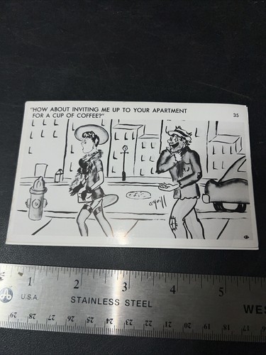 NOS Unused 1950s Risque' Humor Pinup Theme Trade / Arcade / Post Card ...