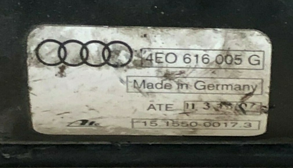 COMPRESSEUR SUSPENSION PNEUMATIQUE AUDI A8 S8 4E0 616 005 G // 15.1550 ...