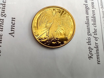 VTG Ephemera ANGEL OF GOD GUARDIAN ANGEL COIN | eBay