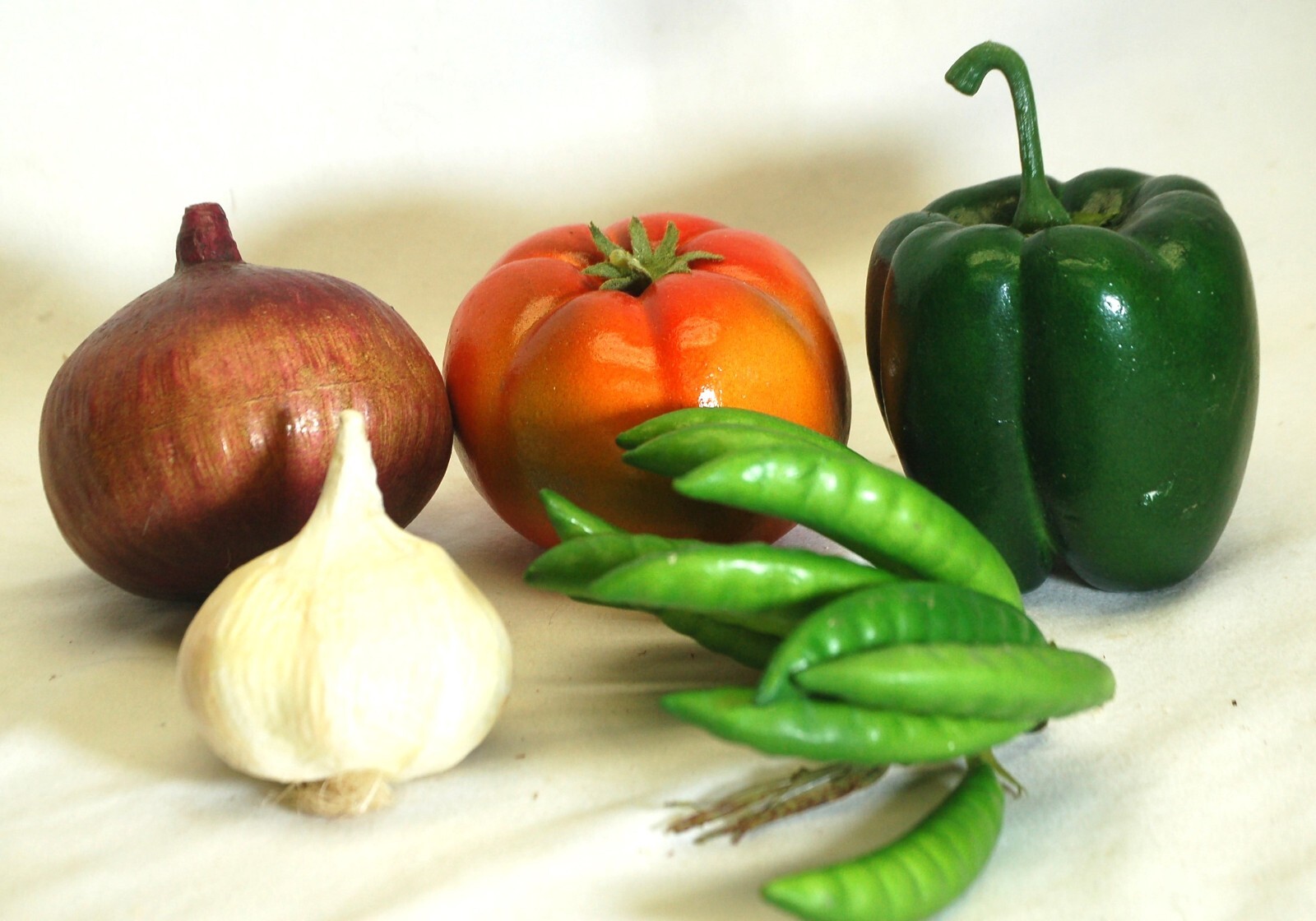 Realistic Mixed Faux Vegetables Prop Artificial Kitchen Decor Lot of 5 ...