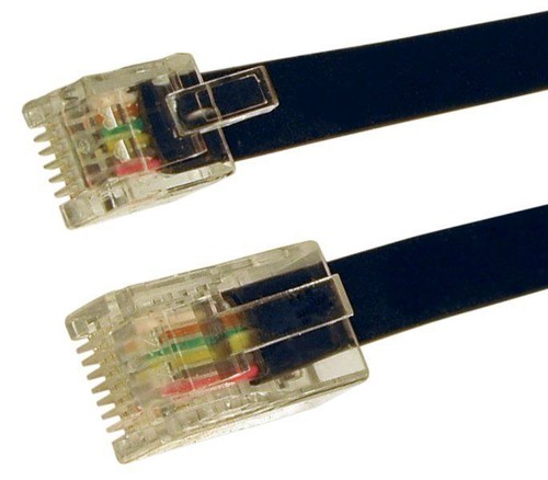 BROADBAND MODEM LEAD CABLE RJ45 TO RJ11 RJ12 6 pins core 0.3m 0.5m 1m ...