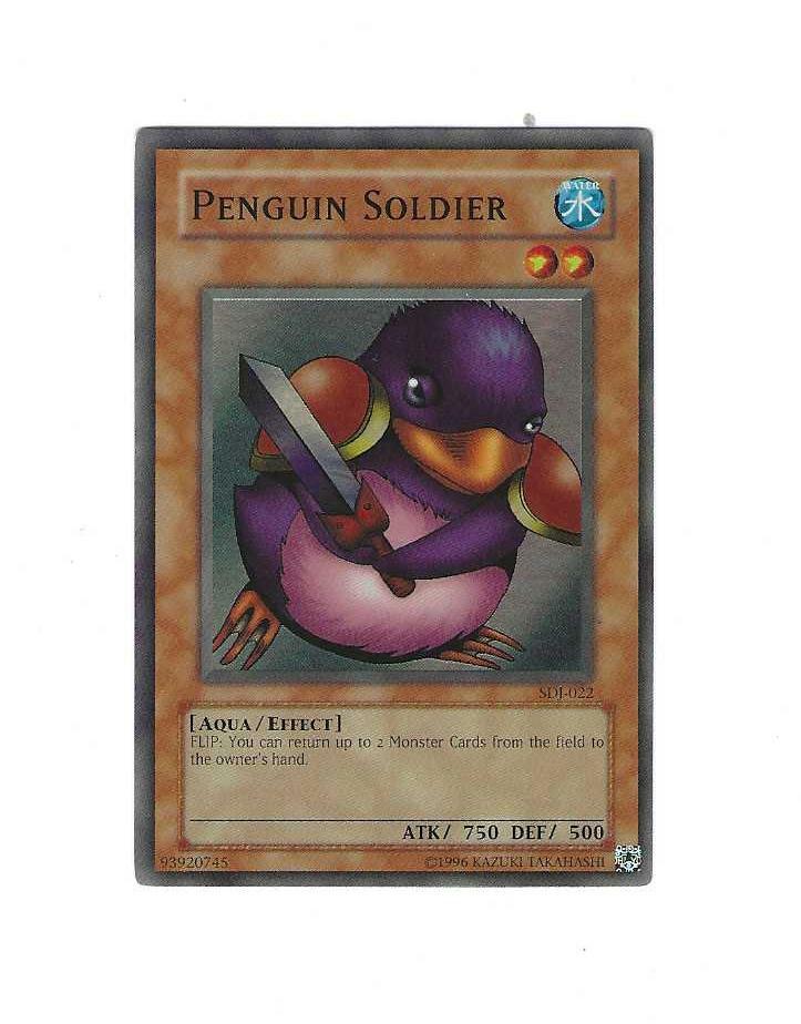 Penguin Soldier Yu Gi Oh Yu Gi Oh TCG Penguin Soldier SDJ 022 1st