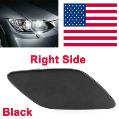 Black Headlight Washer Cover Right for BMW 328i 2007-2010 BM1049100 ...