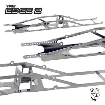 #583 1/24 PARMA EDGE 2 Slot Car Drag Racing Chassis - Stainless Steel ...