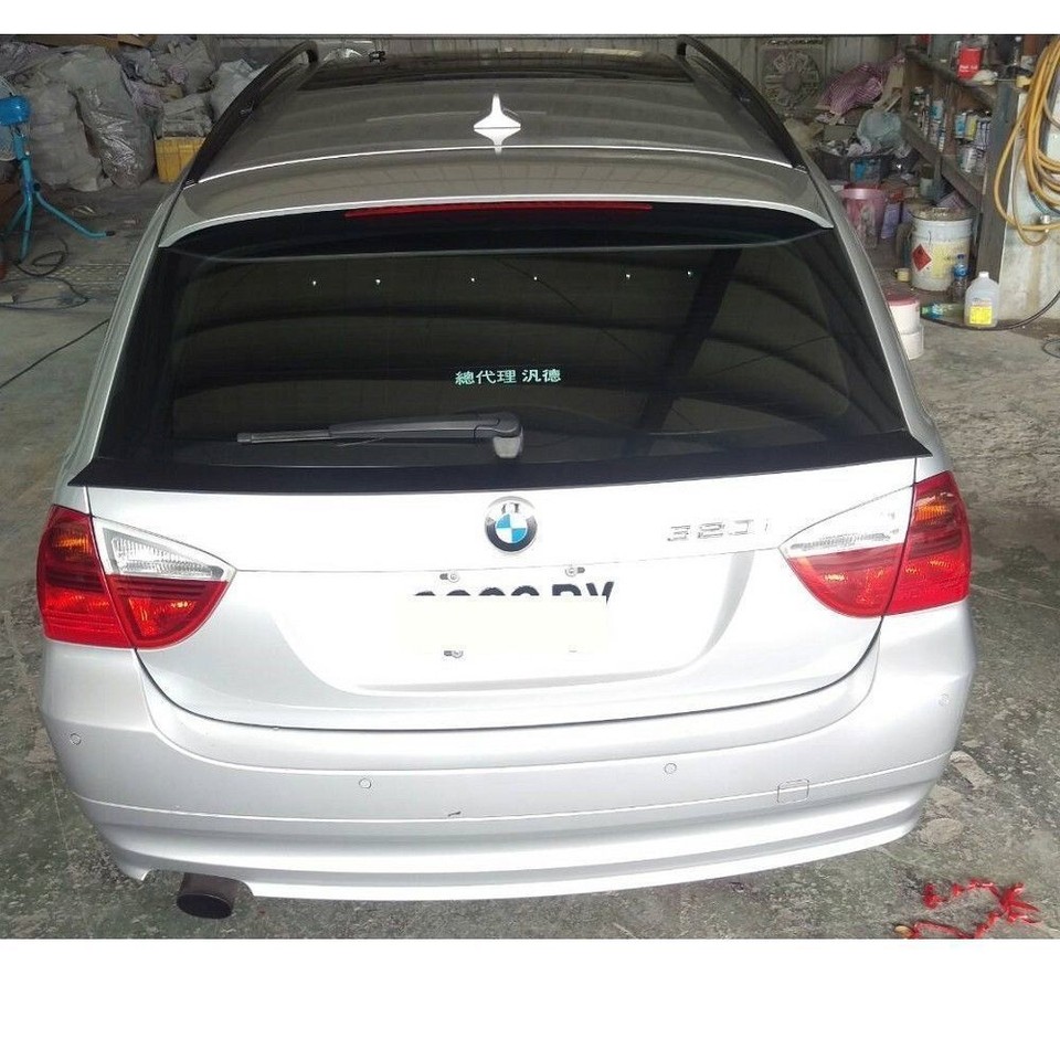 PAINTED BMW E91 WAGON UNPAINED V STYLE TRUNK LIP SPOILER REAR WING 328i ...