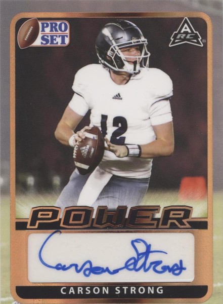 2021 Leaf Pro Set Power - Base Autographs #BA-CS1 Carson Strong, Carson ...