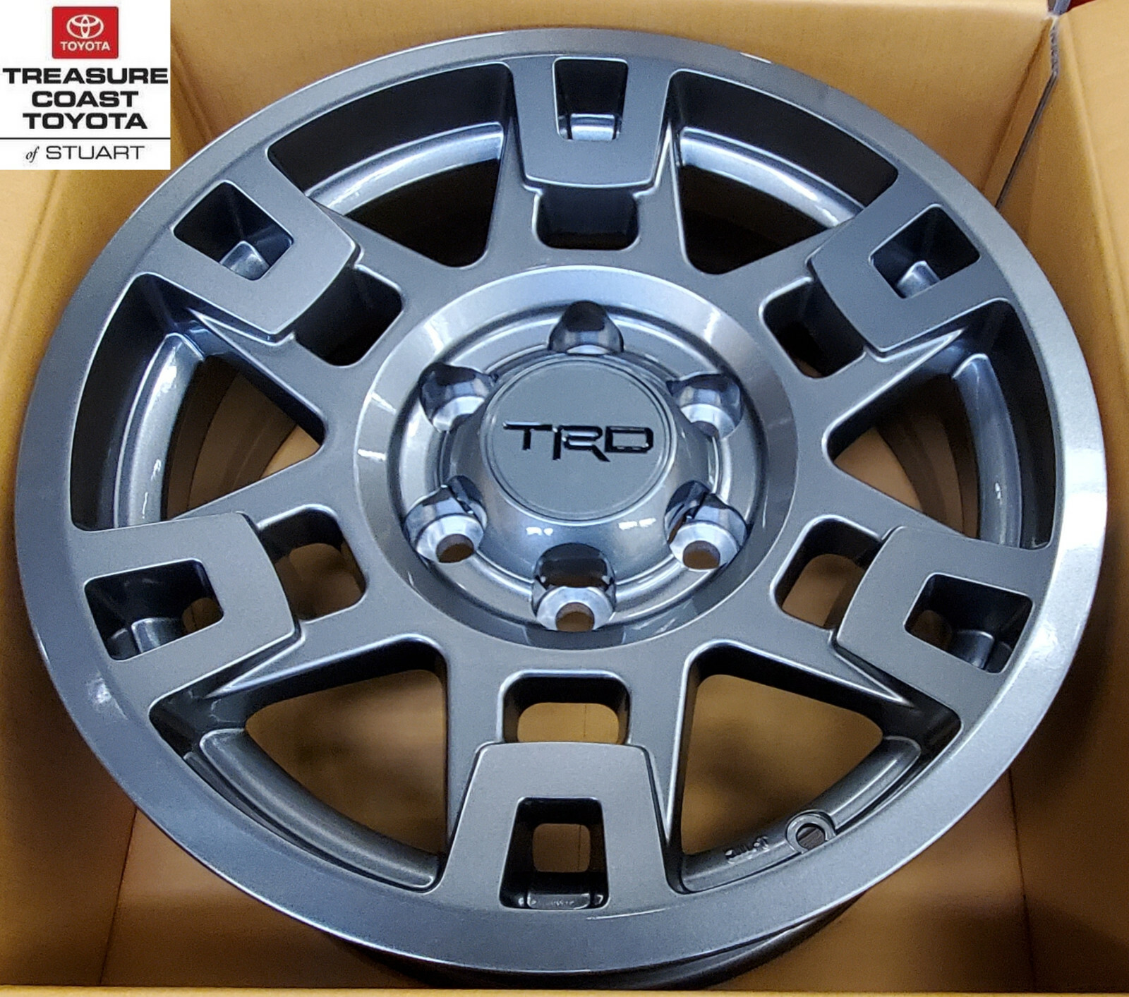 NEW OEM TOYOTA GLOSS GRAY TRD ALUMINUM 17 INCH WHEEL 1 PIECE | eBay