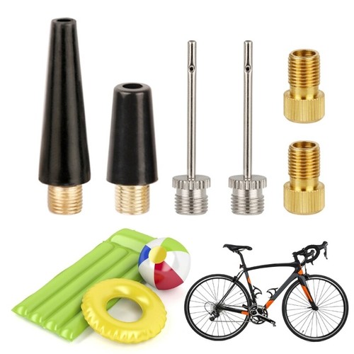 Road Bike Tire Valves Adapters Balls Pump Needle Nozzle Inflator ...