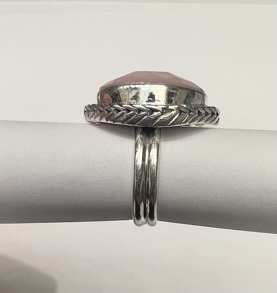 Vintage Nicky Butler 925 Sterling Silver Real Pink Color Gem Ring Size ...