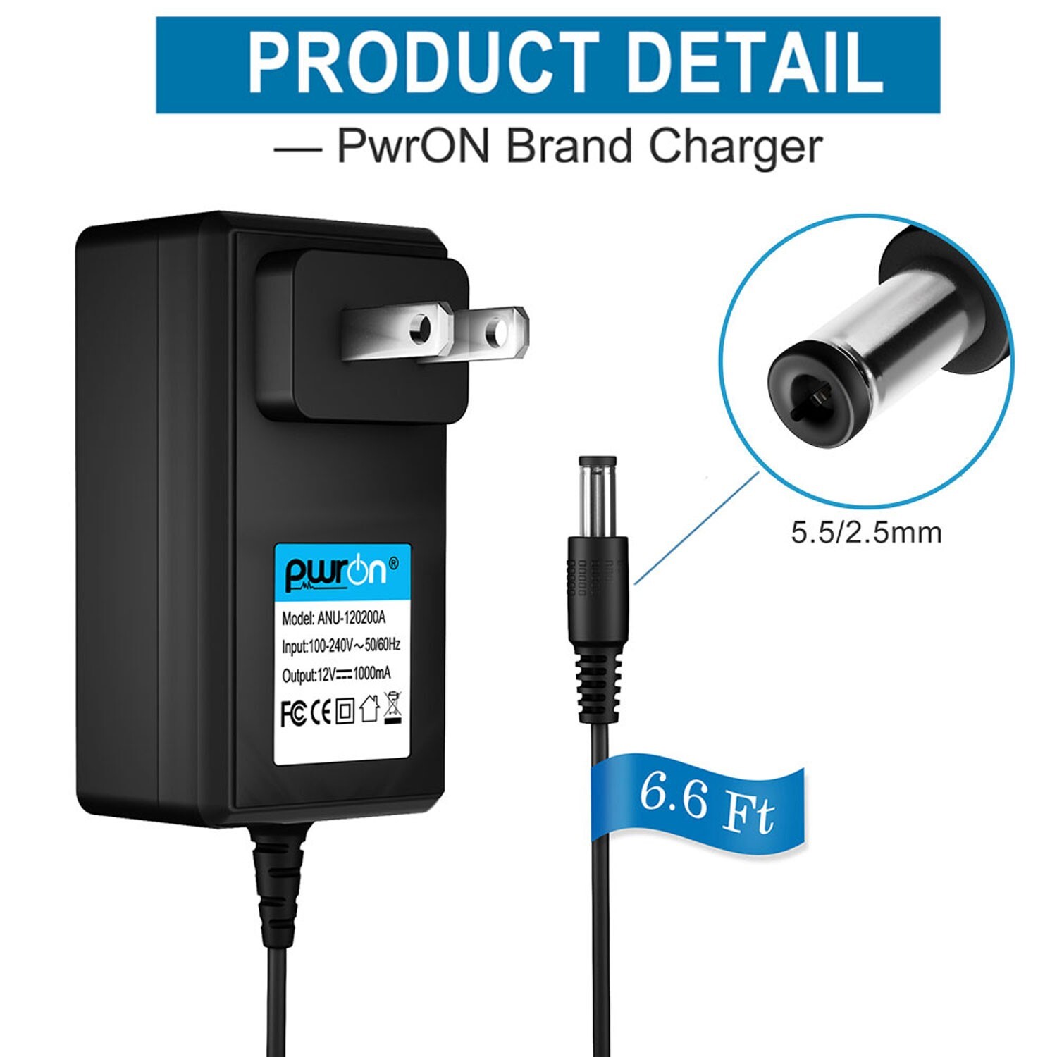 PwrON 12V AC-DC Adapter Charger For UNIDEN SCANNER CB TV Power Supply ...