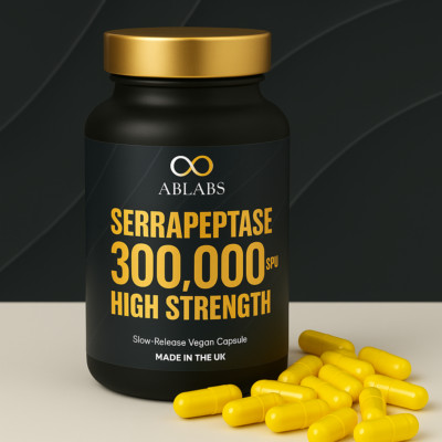 Serrapeptase • 300,000SPU (High Strength) • Slow-Release Capsules ...