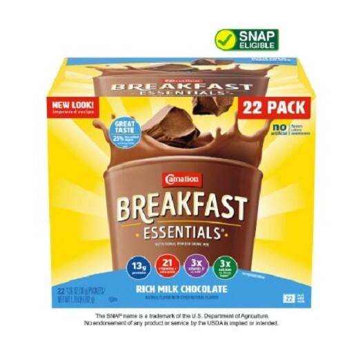 Carnation Instant Breakfast Powder Drink Mix, Rich Milk Chocolate, Box ...