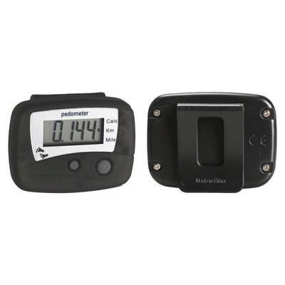 Black LCD Running Step Pedometer Walking Electronic Step Counter H6U2 ...
