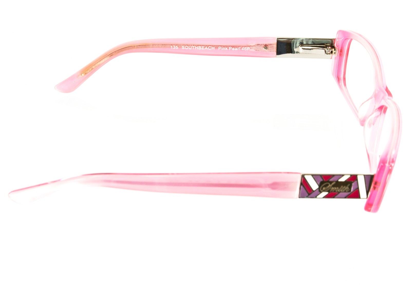 SMITH OPTICS RX WOMEN'S SOUTHBEACH 46P PINK PEARL PRESCRIPTION EYEGLASS ...