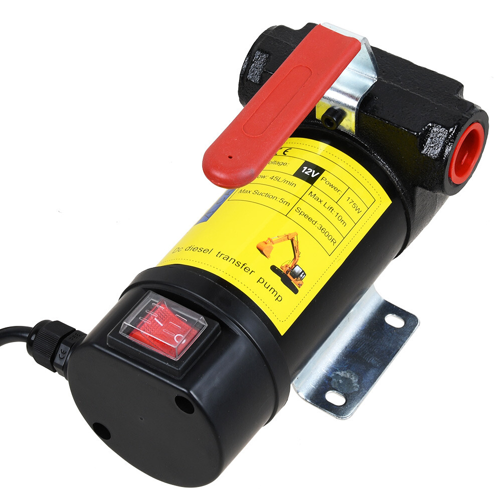 12V 10GPM 175W Electric Diesel Oil And Fuel Transfer Extractor Gas Pump ...