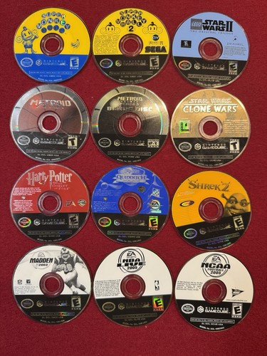 Lot Of 12 Gamecube Games in Wallet: Super Monkey Ball, Metroid Prime ...