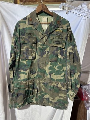 VTG US Army RDF ERDL Camo Jungle Coat Hot Weather Ripstop 70s w ...