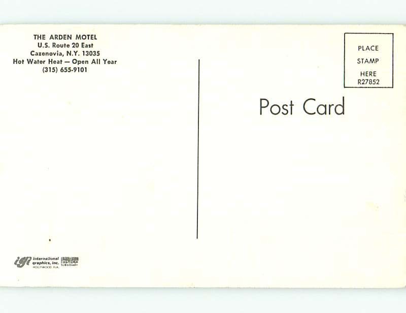 Unused Pre-1980 ARDEN MOTEL AERIAL VIEW Cazenovia New York NY 60.000 ...